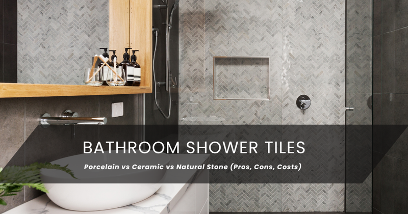 Bathroom Shower Tile Guide Porcelain Vs Ceramic Vs Stone