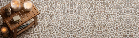 Buy Standing Pebble Stone Border - Elegant & Versatile | Tile Hub