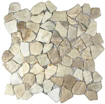 Glazed Mixed Quartz Mosaic Tile | Tile Hub