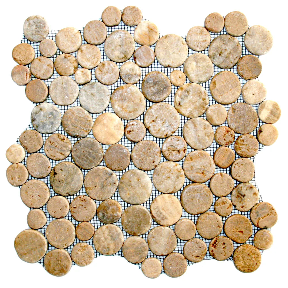 Glazed Sunset Moon Mosaic Tile | Tile Hub