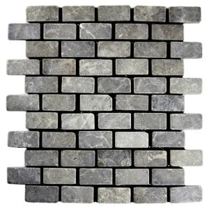 Light Grey Mini Stone Subway Tile | Tile Hub